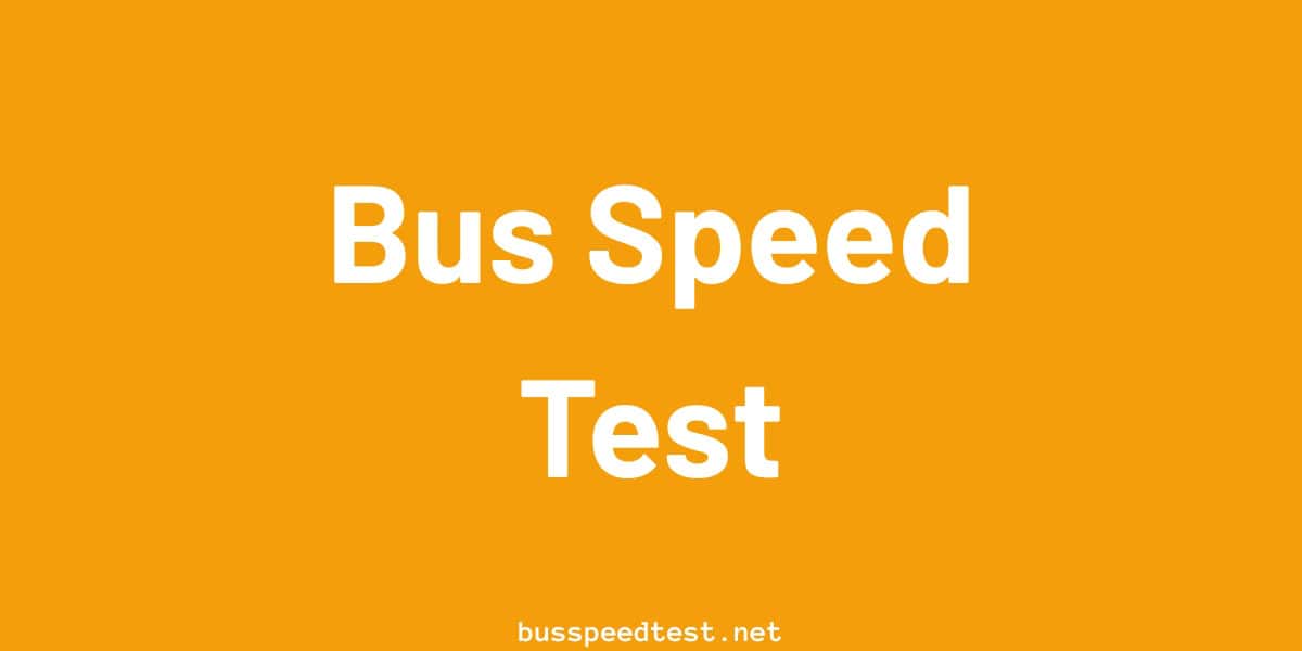 Bus Speed Test - Live GPS Speedometer for Your Ride